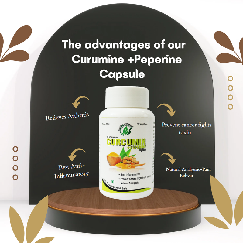 Dr.Bhargav’s I Curumine + Peperine Capsule |Cancer Fights Toxin | Meta